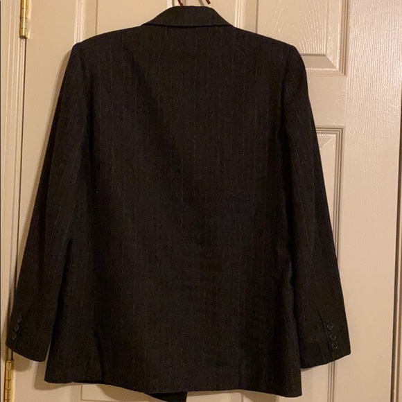 Peabody House | Dresses | Charcoal Business Suit With Rust Grey ...